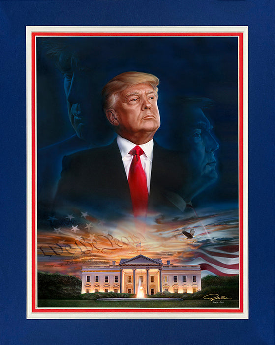 Ray Simon - "The Awakening" Donald Trump Lithograph Print – Art 45 LLC